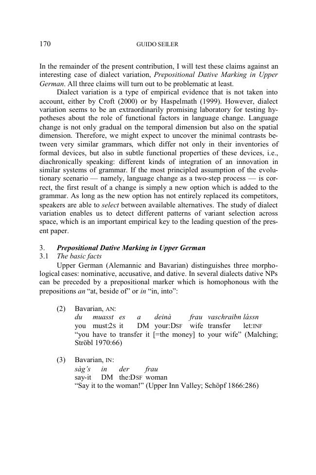 Competing Models of Linguistic Change - Nedergaard Thomsen, Ole. - John ...