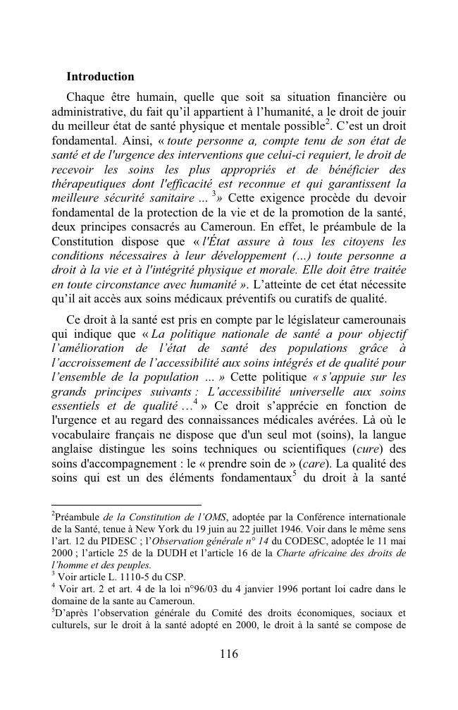 La démarche qualité dans les soins de santé : Un défi en Afrique ...